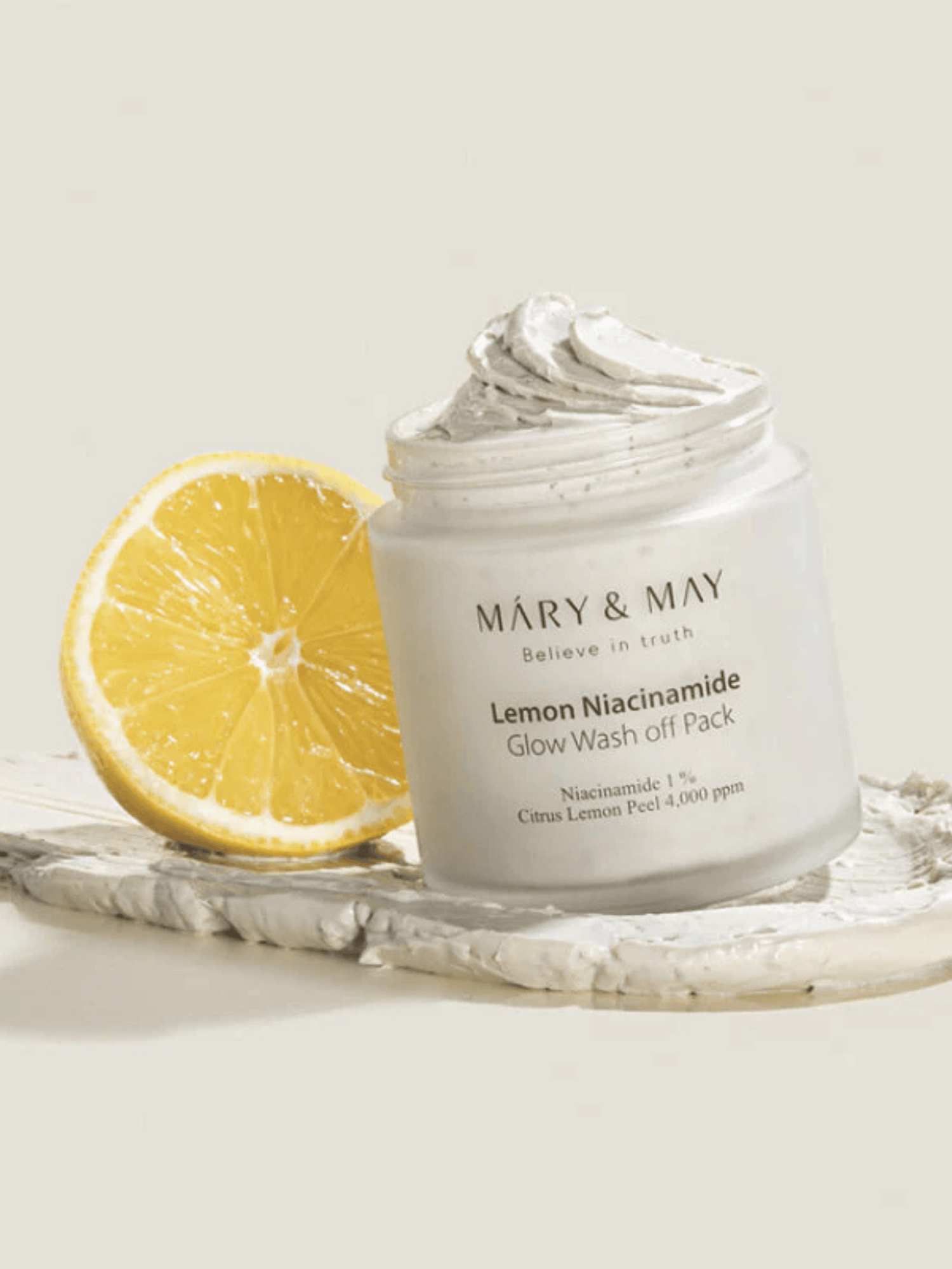 Mary & May - Masque à l'argile - Lemon Niacinamide Glow Wash off Pack ...